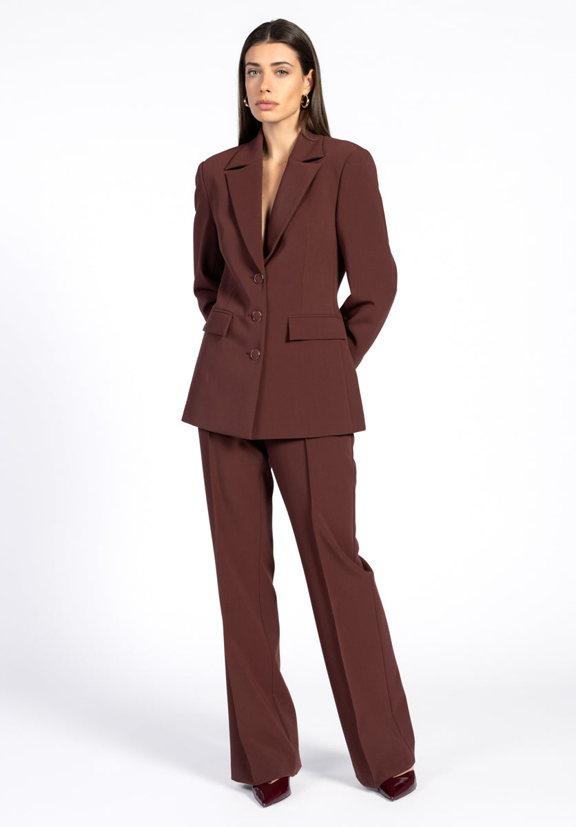 Emilie blazer bordeauxrood – AAIKO
